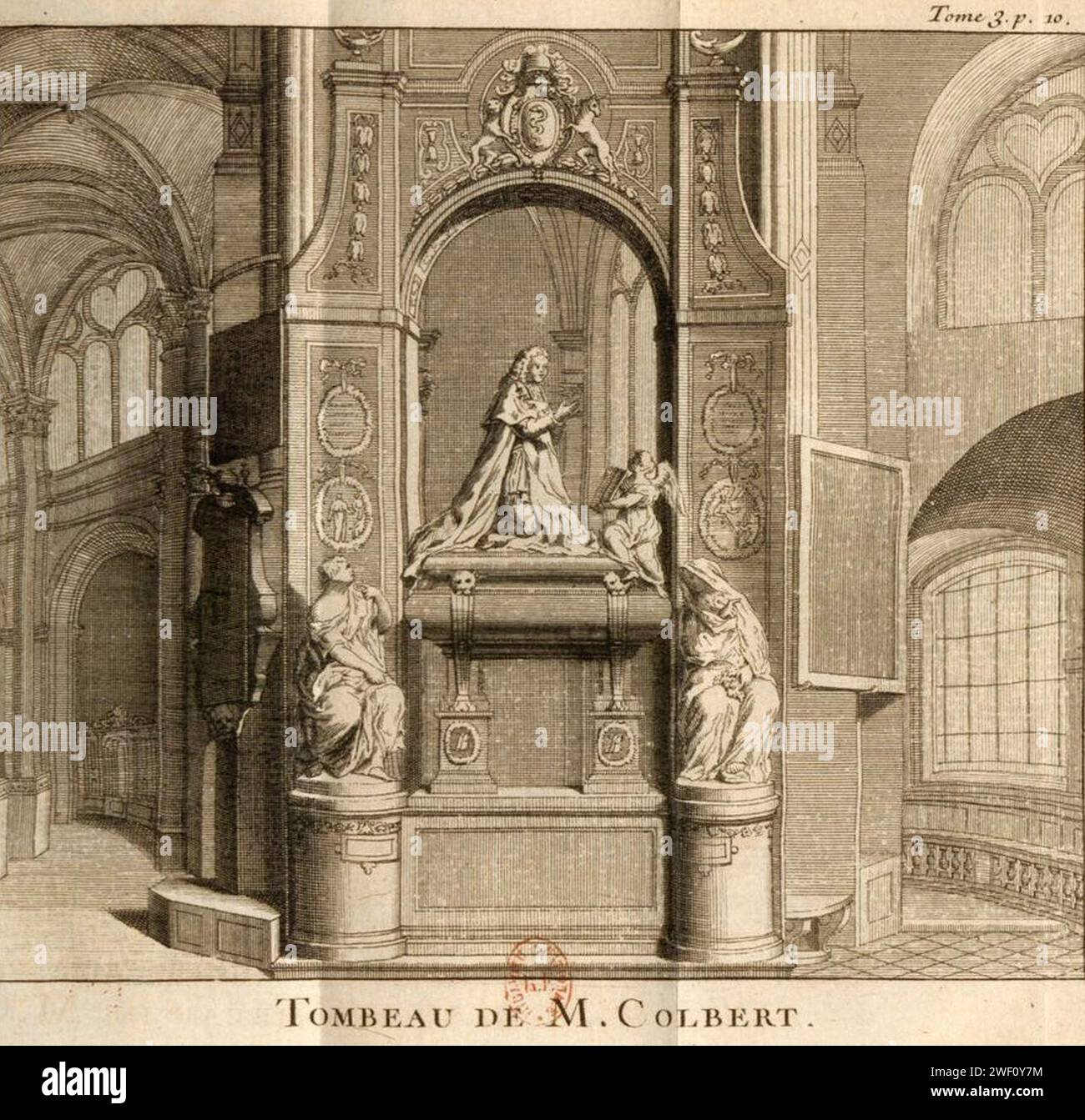 Antoine Hérissac-Description de Paris de Versailles-Piganiol - Tombeau ...
