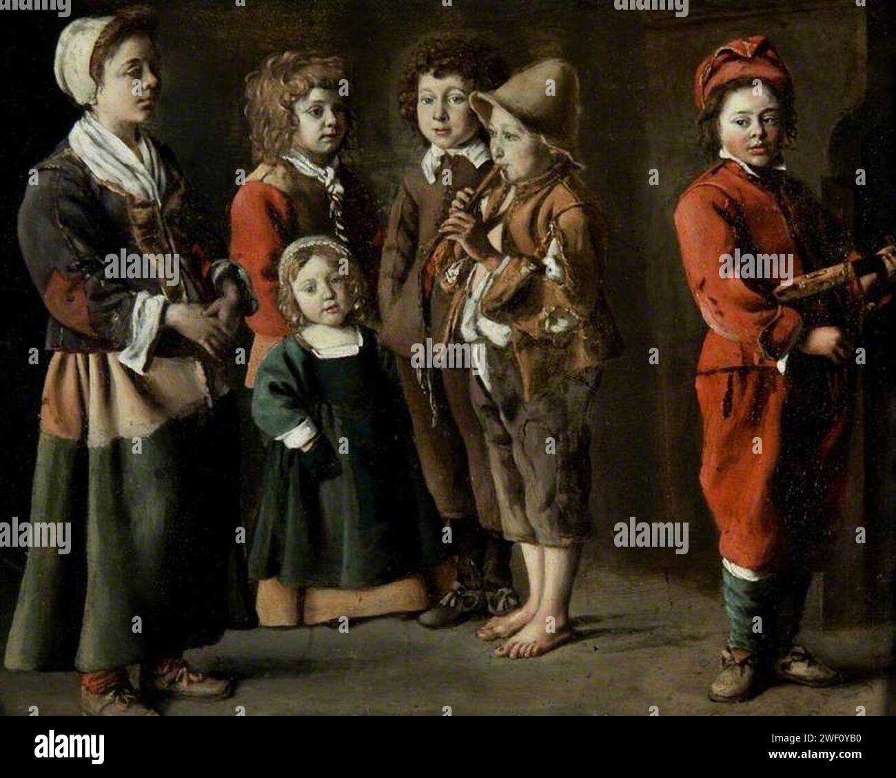 Antoine Le Nain (attributed to) - Peasant Children, c.1630–1640 Stock ...