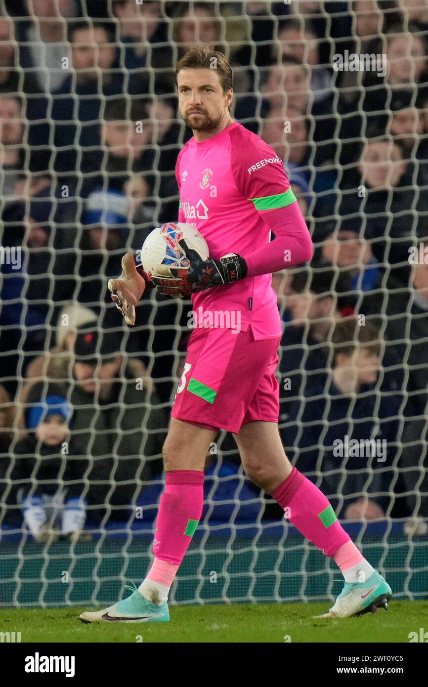 Liverpool, UK. 31st Aug, 2023. Tim Krul of Luton Town during the ...