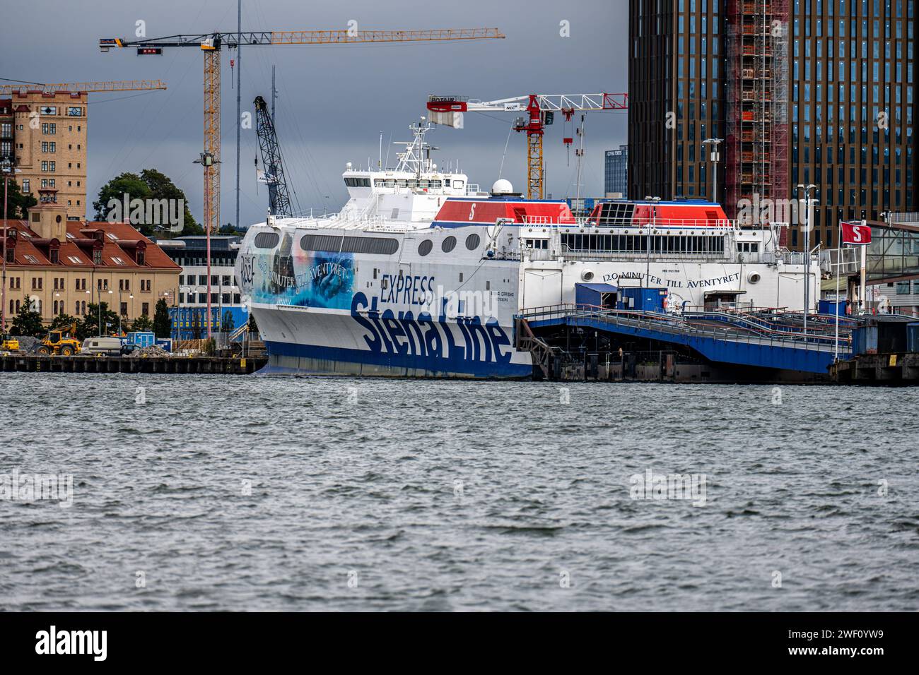 Gothenburg, Sweden - August 28 2022: Stena Line Carisma laid up at the ...