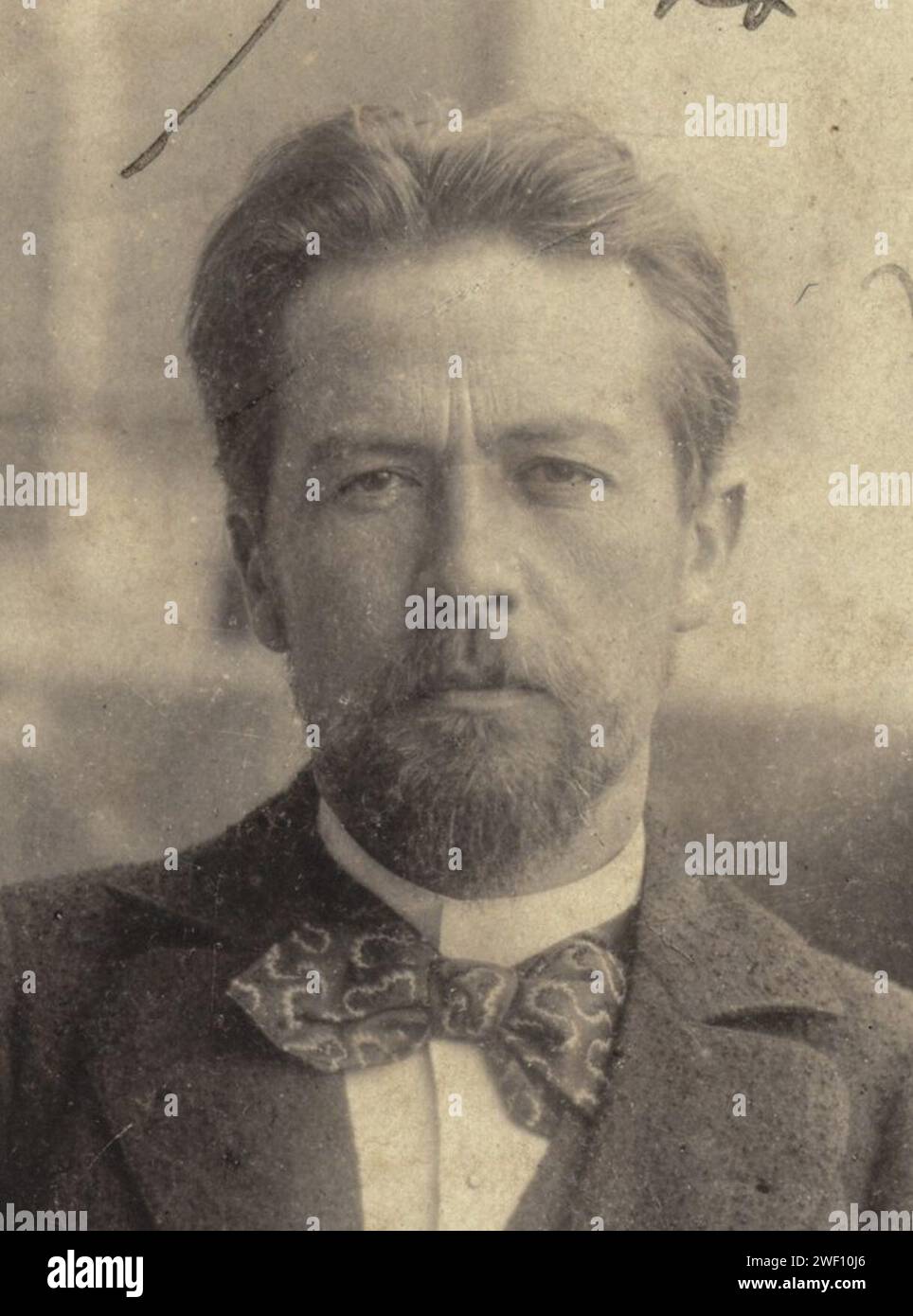 Anton Checkov signed Cabinet Photograph, 1899 (cropped Stock Photo - Alamy