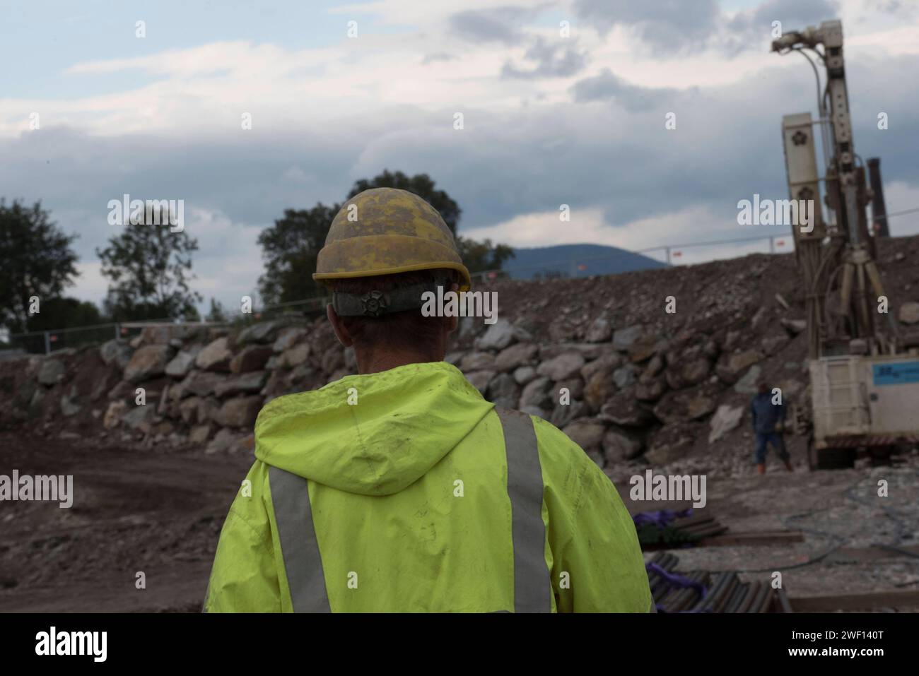 mining industry for resource extraction in an alpine mountain region ...