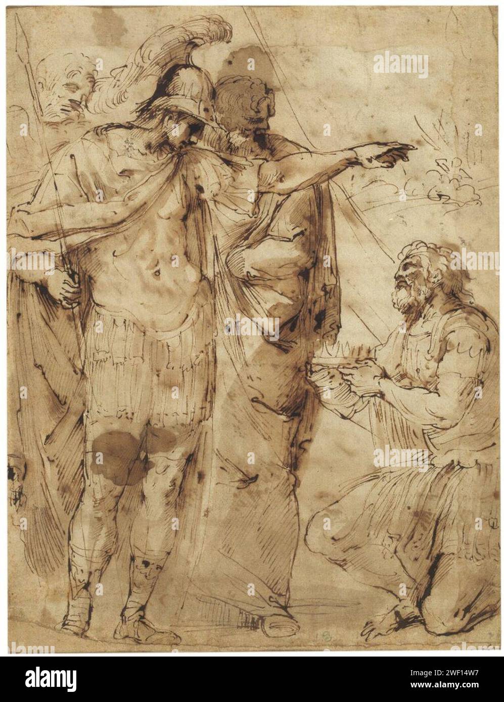 Antonio Carracci - Alexander the Great and King Porus Stock Photo - Alamy