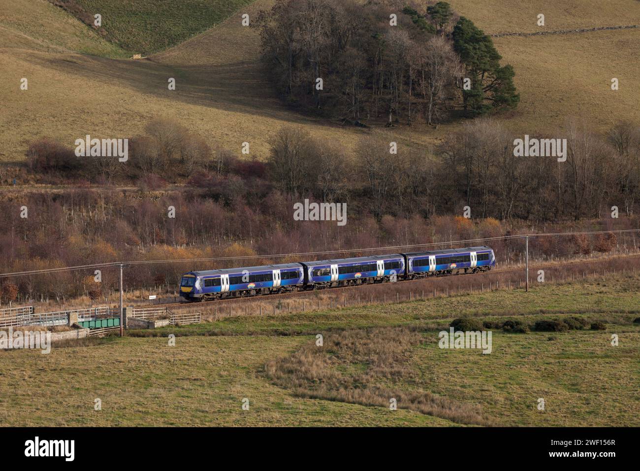 Scotrail class 170 Turbostar train 170411 passing Fountainhall on the ...