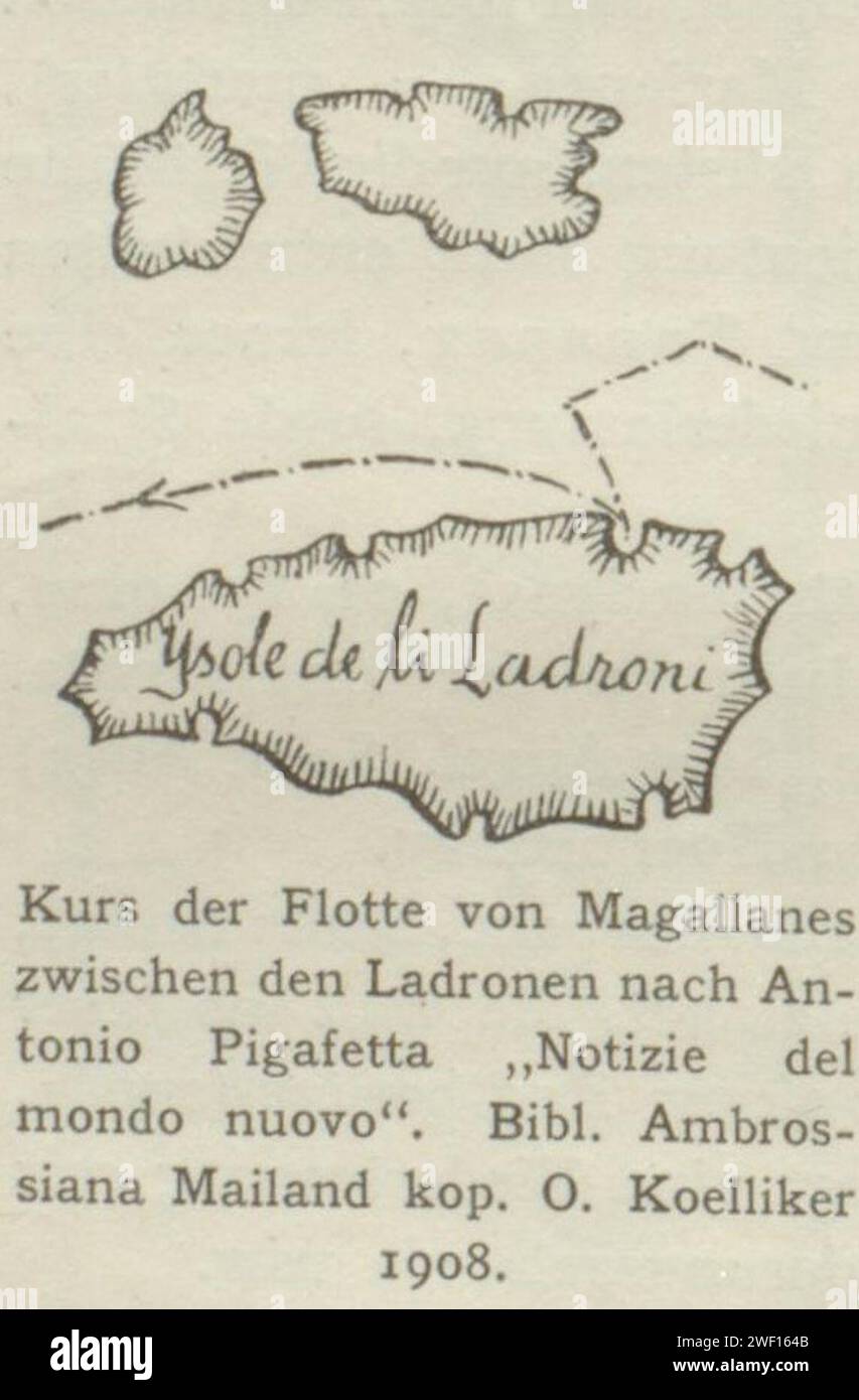 Antonio Pigafetta Ladroni Stock Photo - Alamy