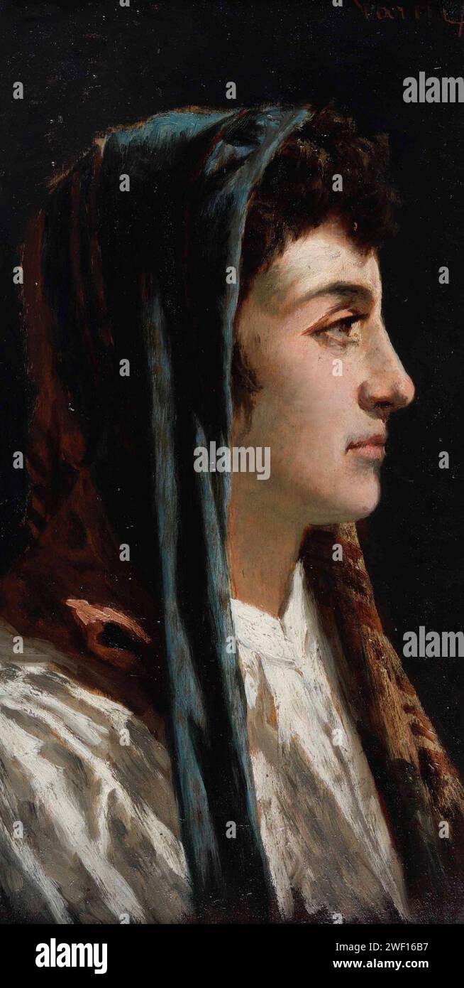 Antonio Varni - Female portrait Stock Photo - Alamy