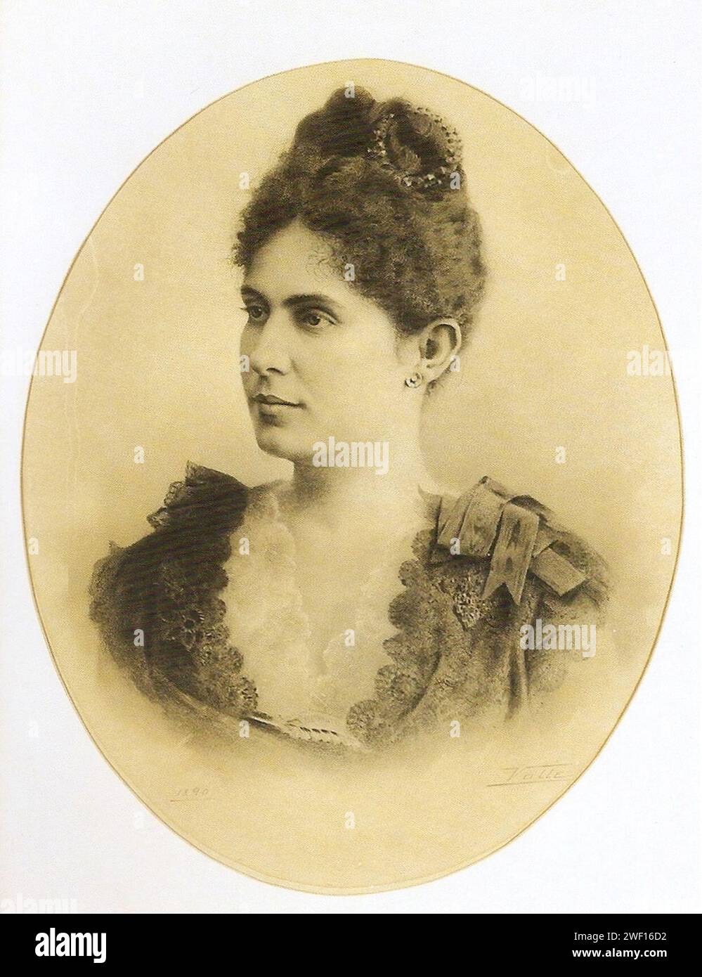 Antonio Souza Pinto - Retrato de Maria Augusta Stock Photo - Alamy