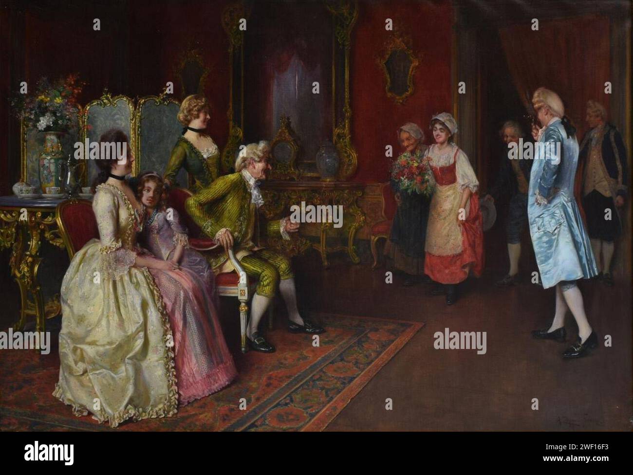 Antonio Zoppi - The Nobleman's Birthday Stock Photo - Alamy