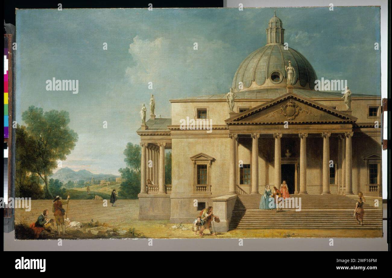 Antonio Visentini (Venice 1688- Venice 1782) - Capriccio with a view of ...