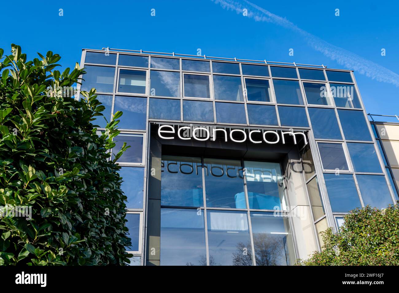Exterior view of the building housing the French headquarters of ...