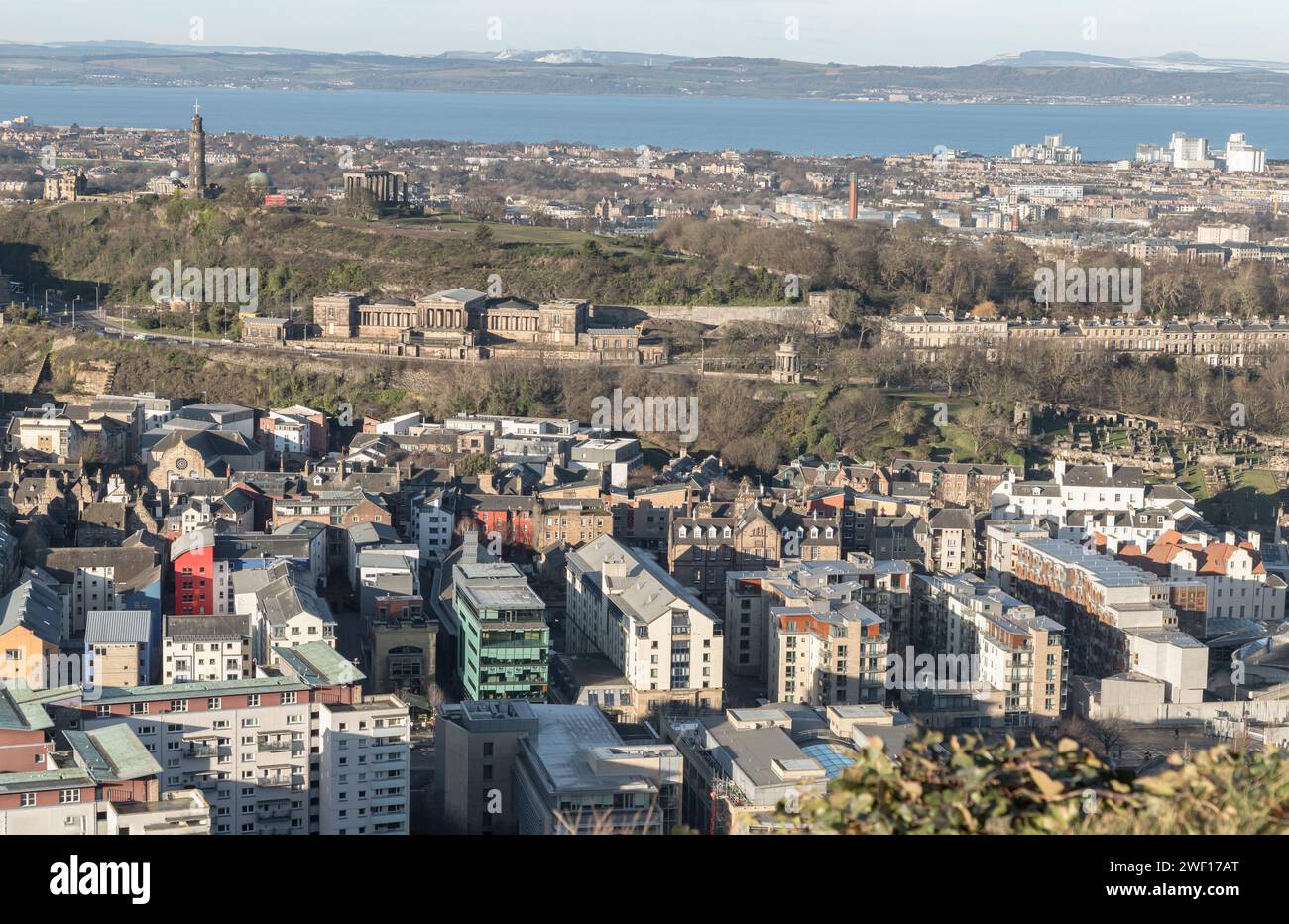 Edinburgh, Scotland - Jan 17, 2024 - Amazing Edinburgh cityscape and ...