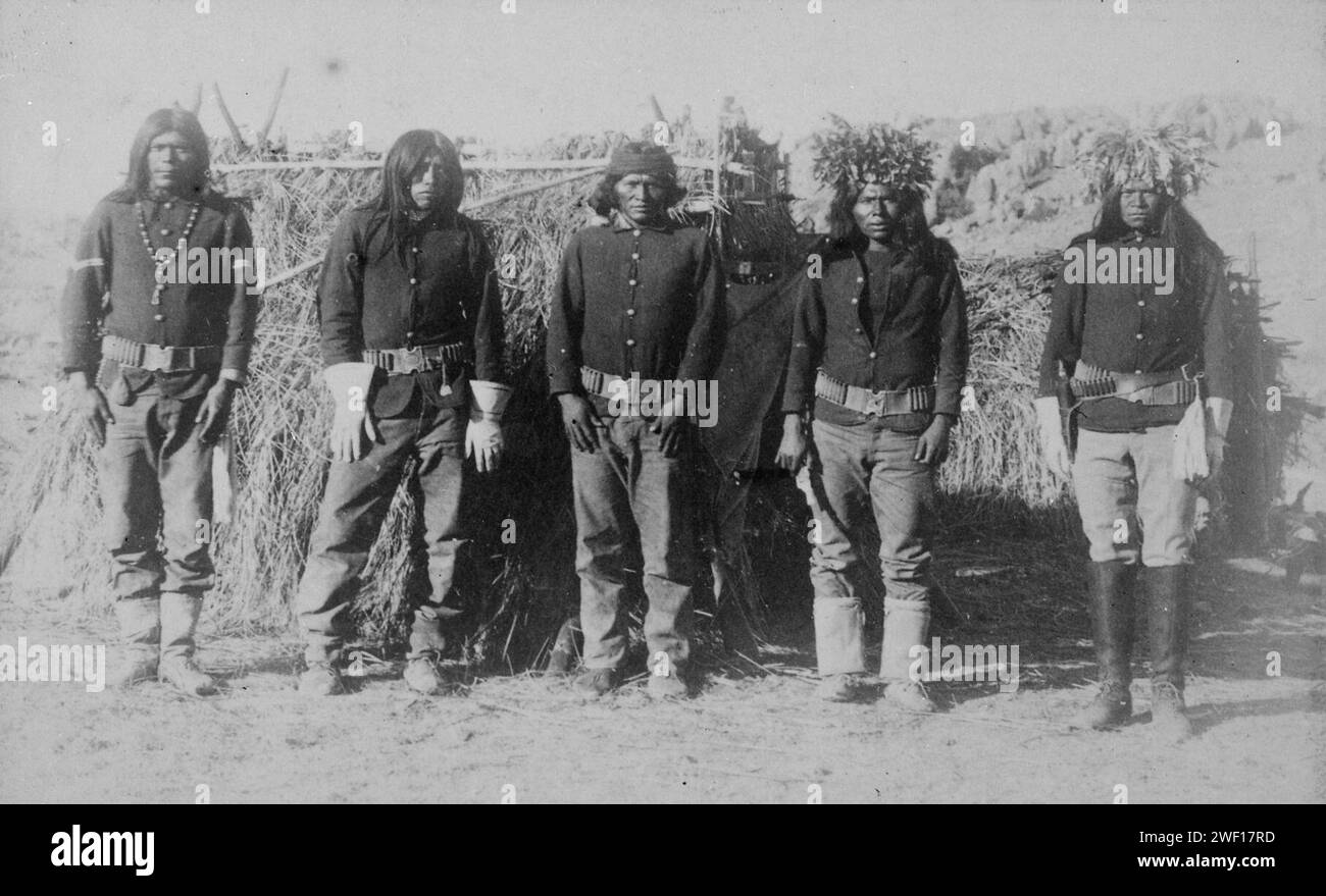 Apache scouts used by the U.S. Army (From L. D. Greene Album Stock ...