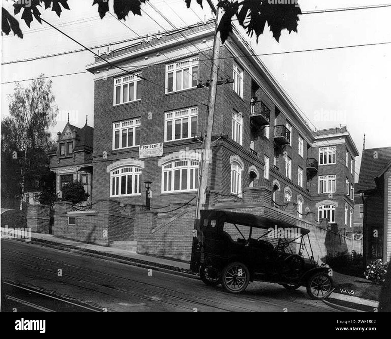 Apartment building, Queen Anne Ave N near N Roy St, Seattle Stock Photo ...