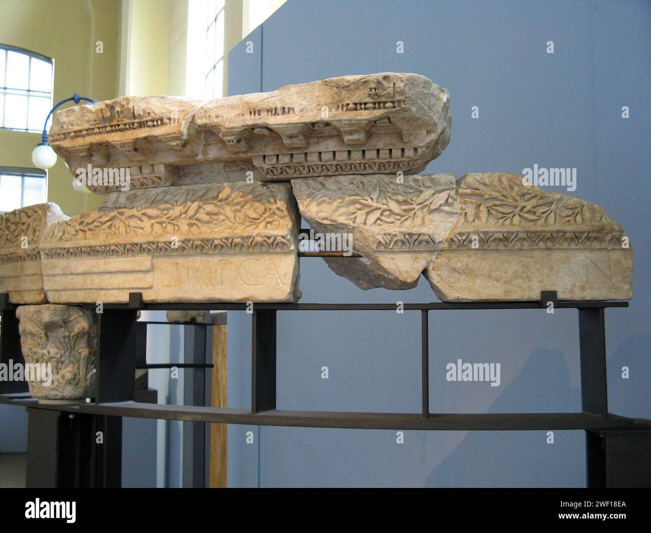 Apollo Sosianus circular monument entablature Stock Photo - Alamy
