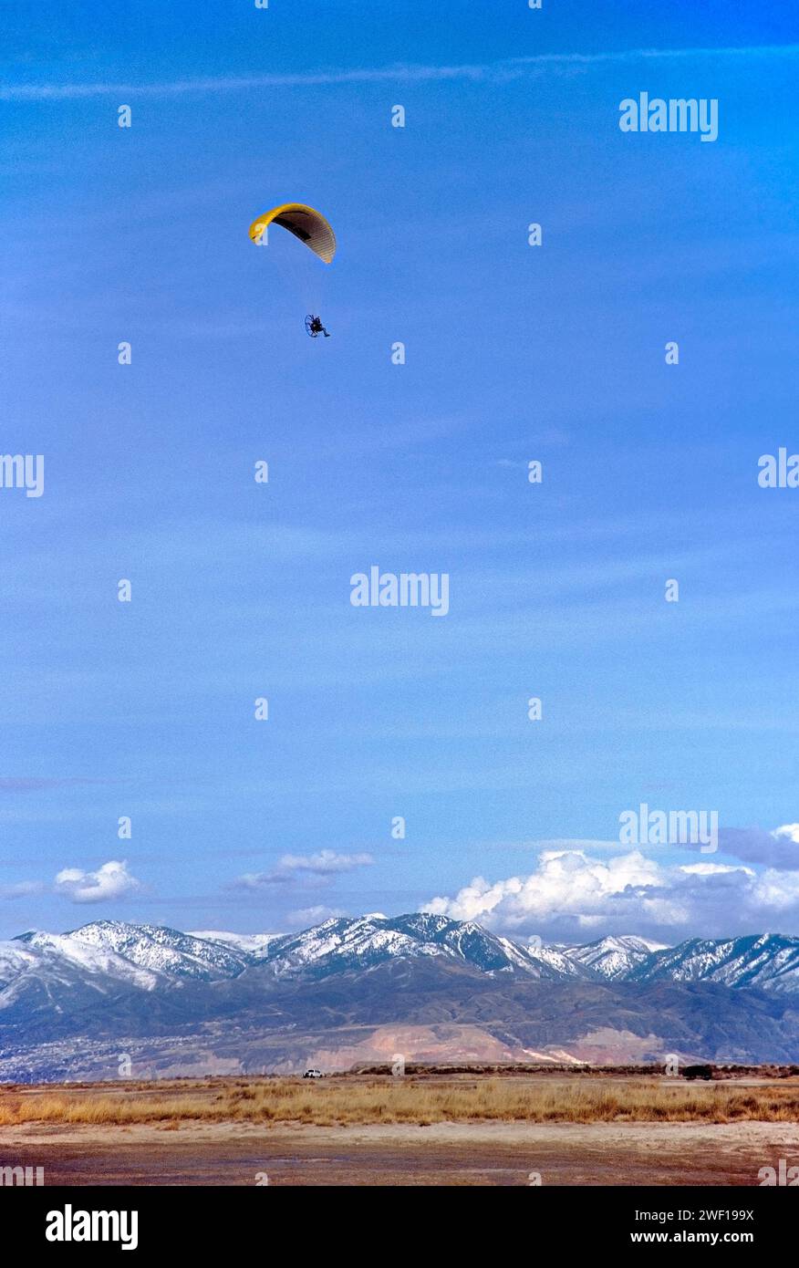 Powered parachute; PPC; paraplane; Antelope Island State Park; Great ...