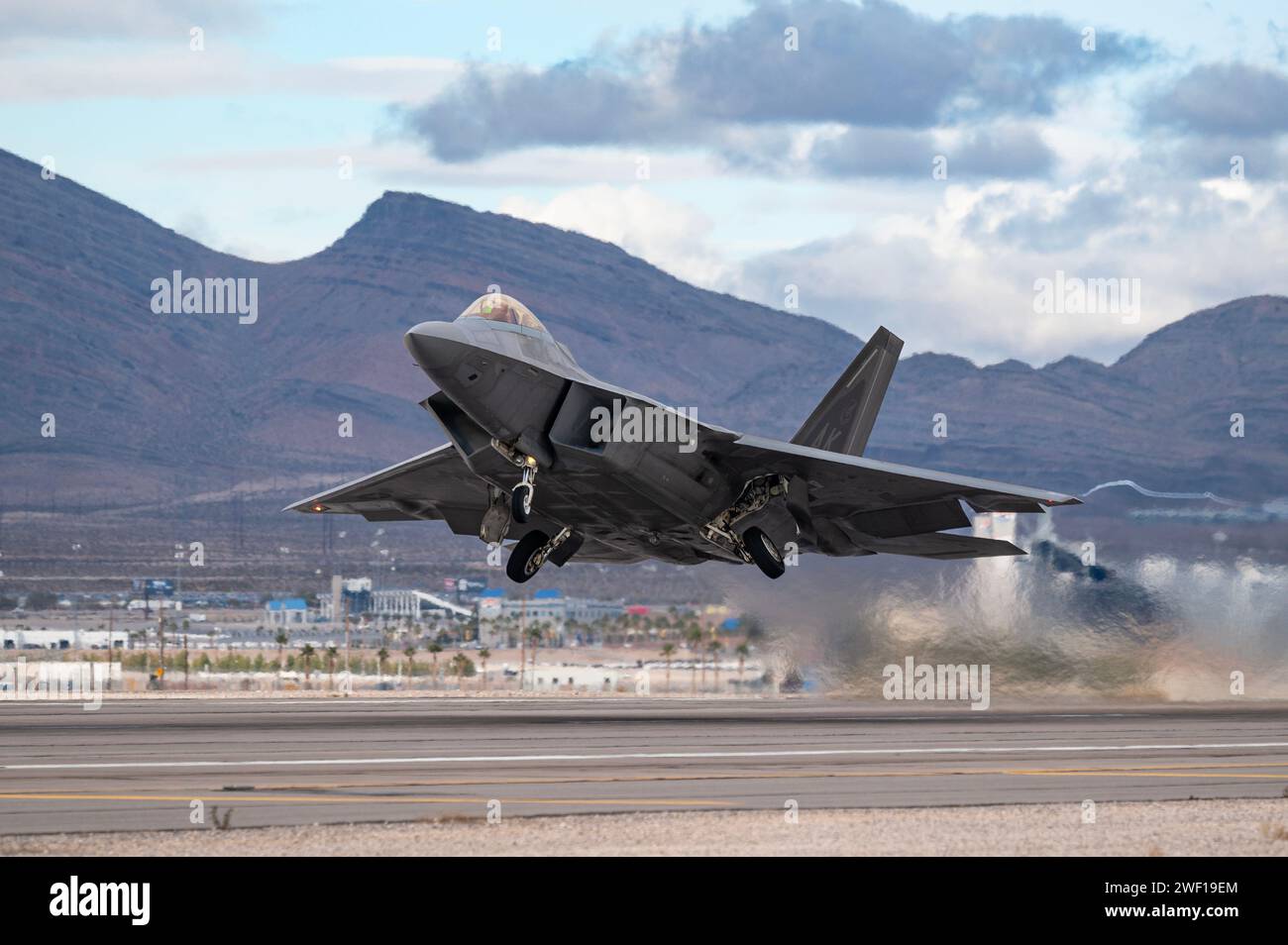 An F-22 Raptor assigned to the 3rd Wing, Joint Base Elmendorf ...