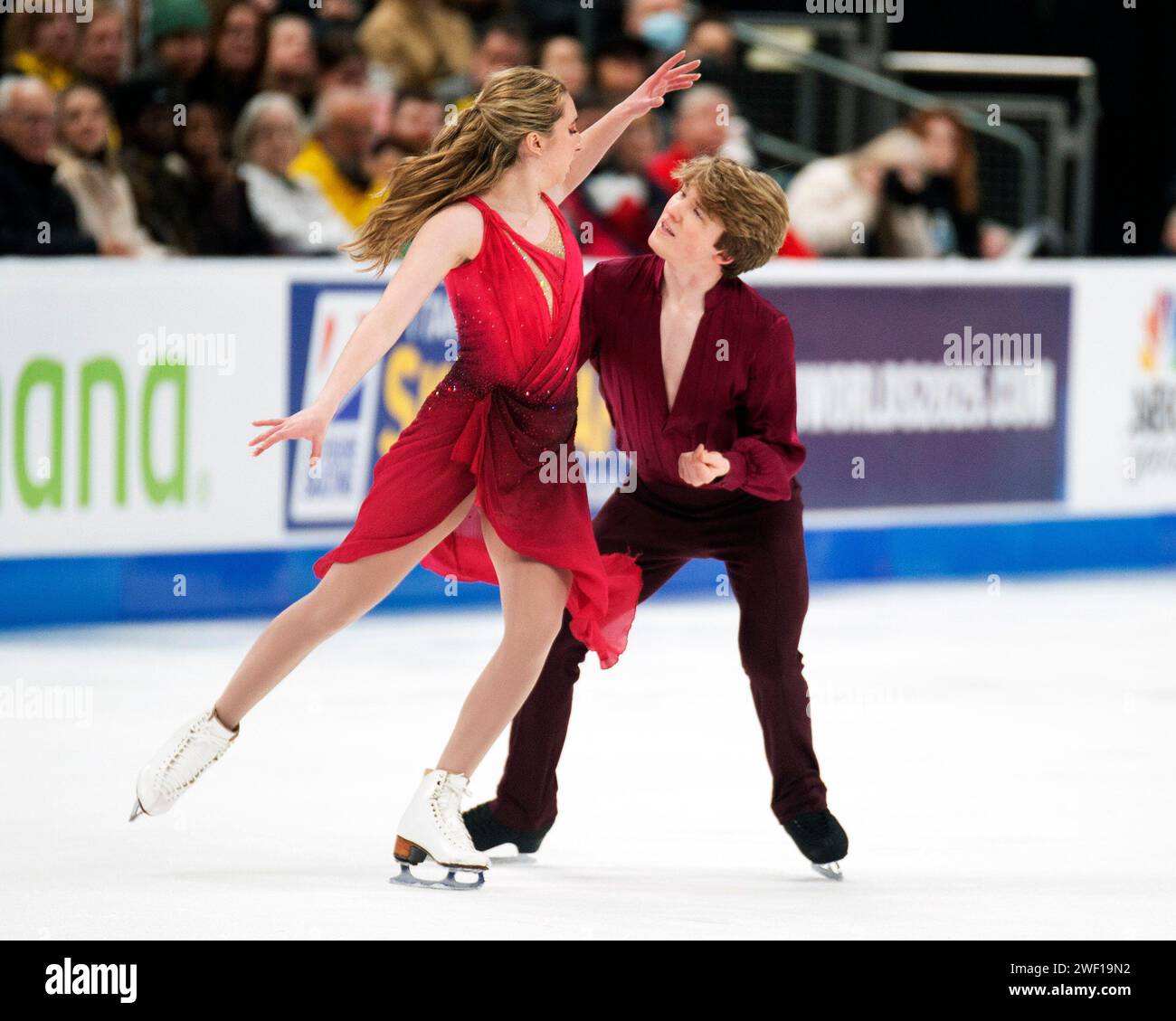 Columbus, Ohio, United States. 27th January, 2024. Emily Bratti and Ian ...