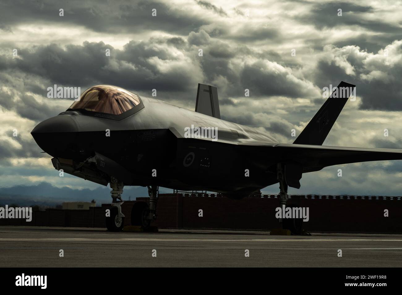 A Royal Australian Air Force pilot waits for clearance to taxi to ...