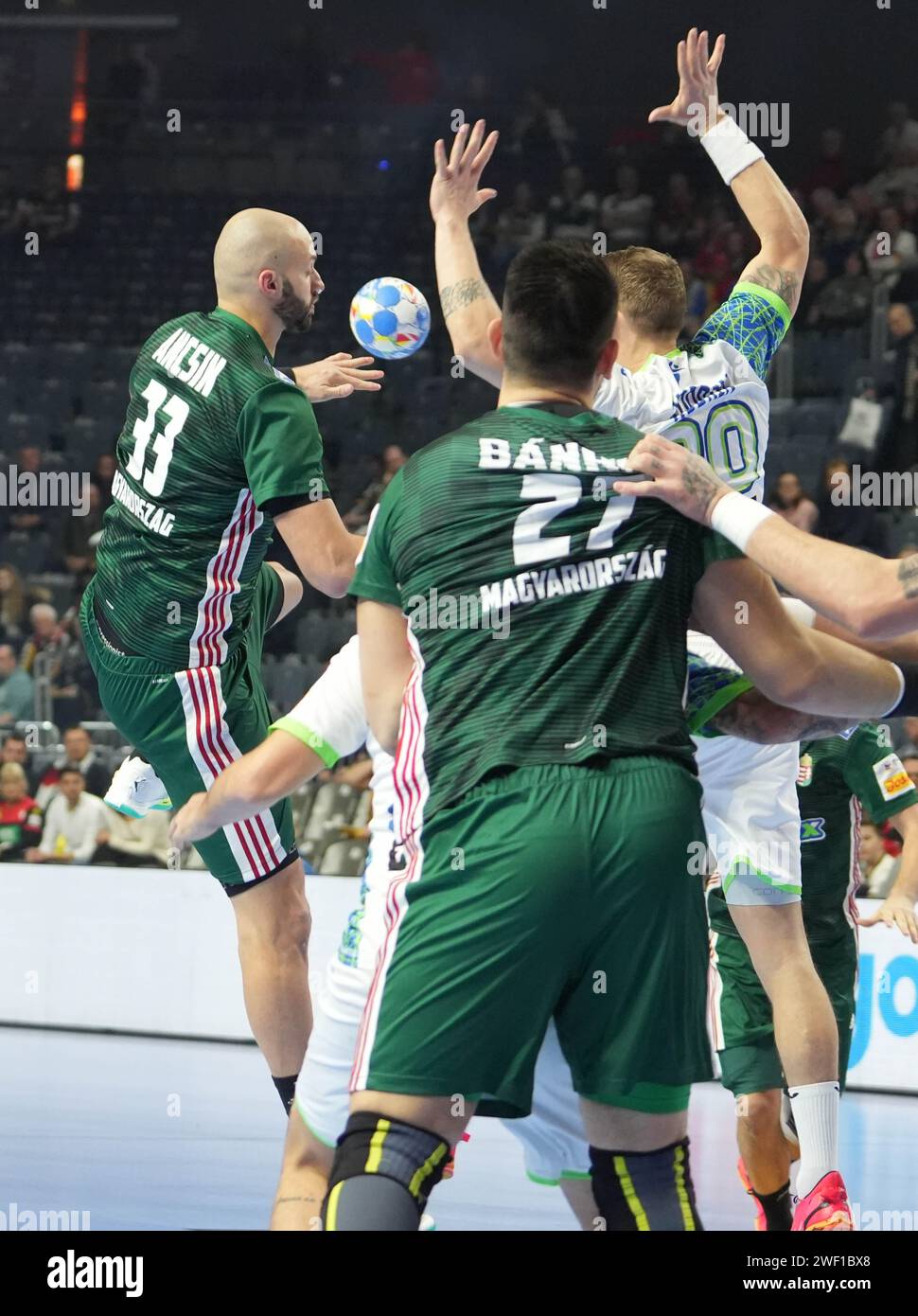 Gabor Ancsin of Hungary during the Men's EHF Euro 2024, Placement match ...