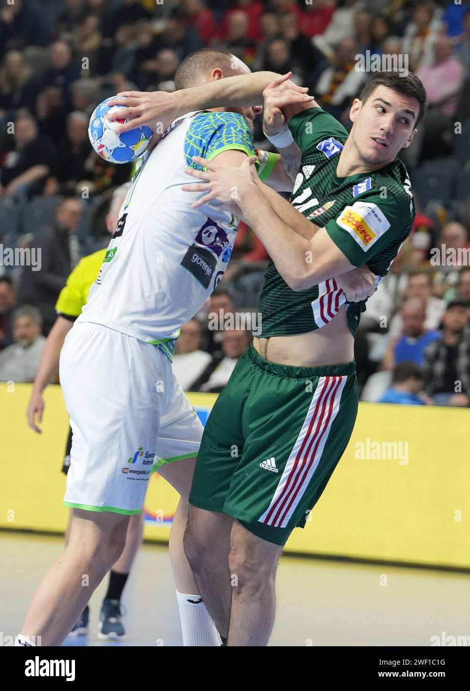 Gergo Fazekas of Hungary during the Men's EHF Euro 2024, Placement ...