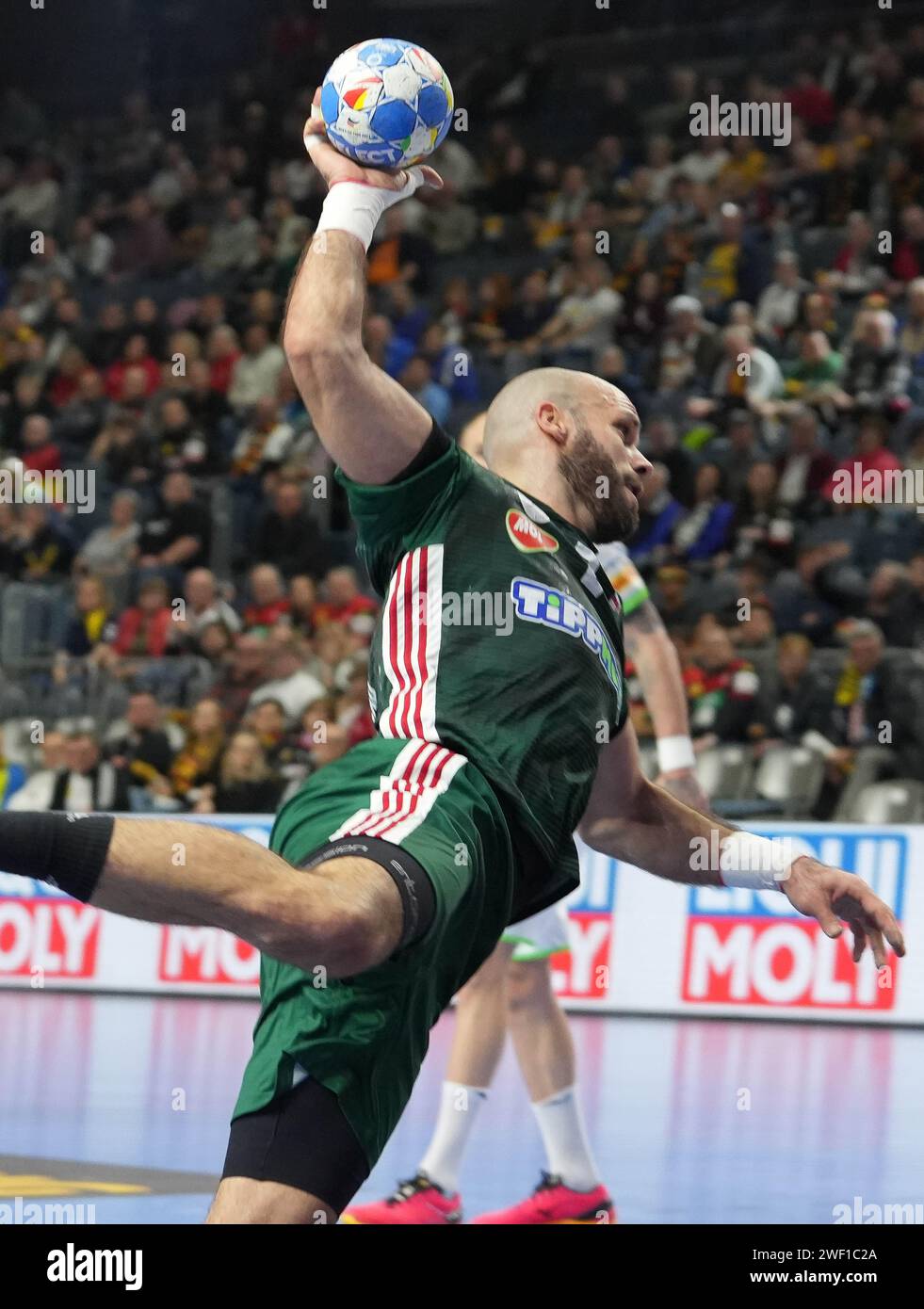 Adrian Sipos of Hungary during the Men's EHF Euro 2024, Placement match ...
