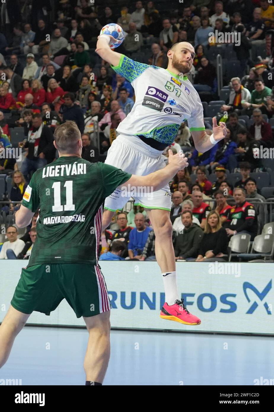 Borut Mackovsek of Slovenia during the Men's EHF Euro 2024, Placement ...