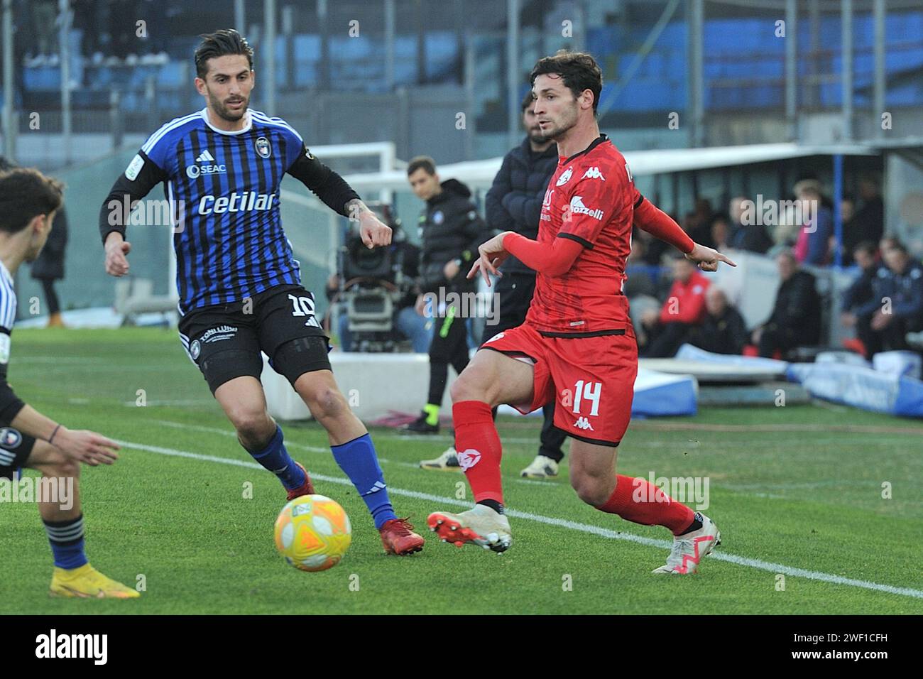 Pisa, Italy. 27th Jan, 2024. Luca Vignali (Spezia) during Pisa SC vs Spezia Calcio, Italian ...
