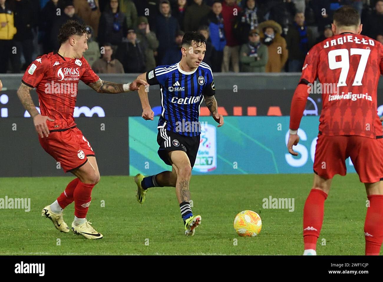 Pisa, Italy. 27th Jan, 2024. Lisandru Tramoni (Pisa) in action during ...