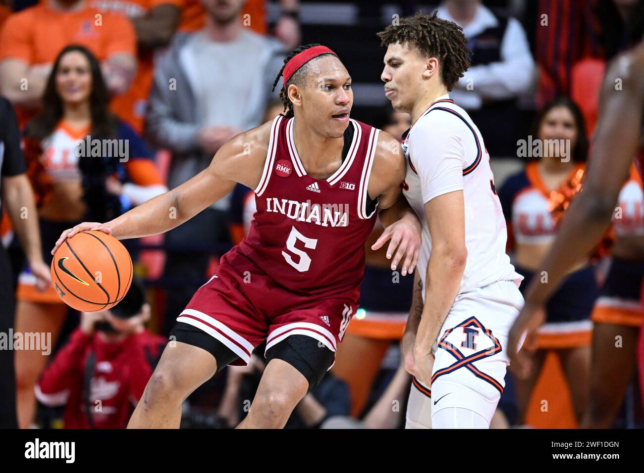 CHAMPAIGN, IL - JANUARY 27: Illinois forward Coleman Hawkins (33 ...