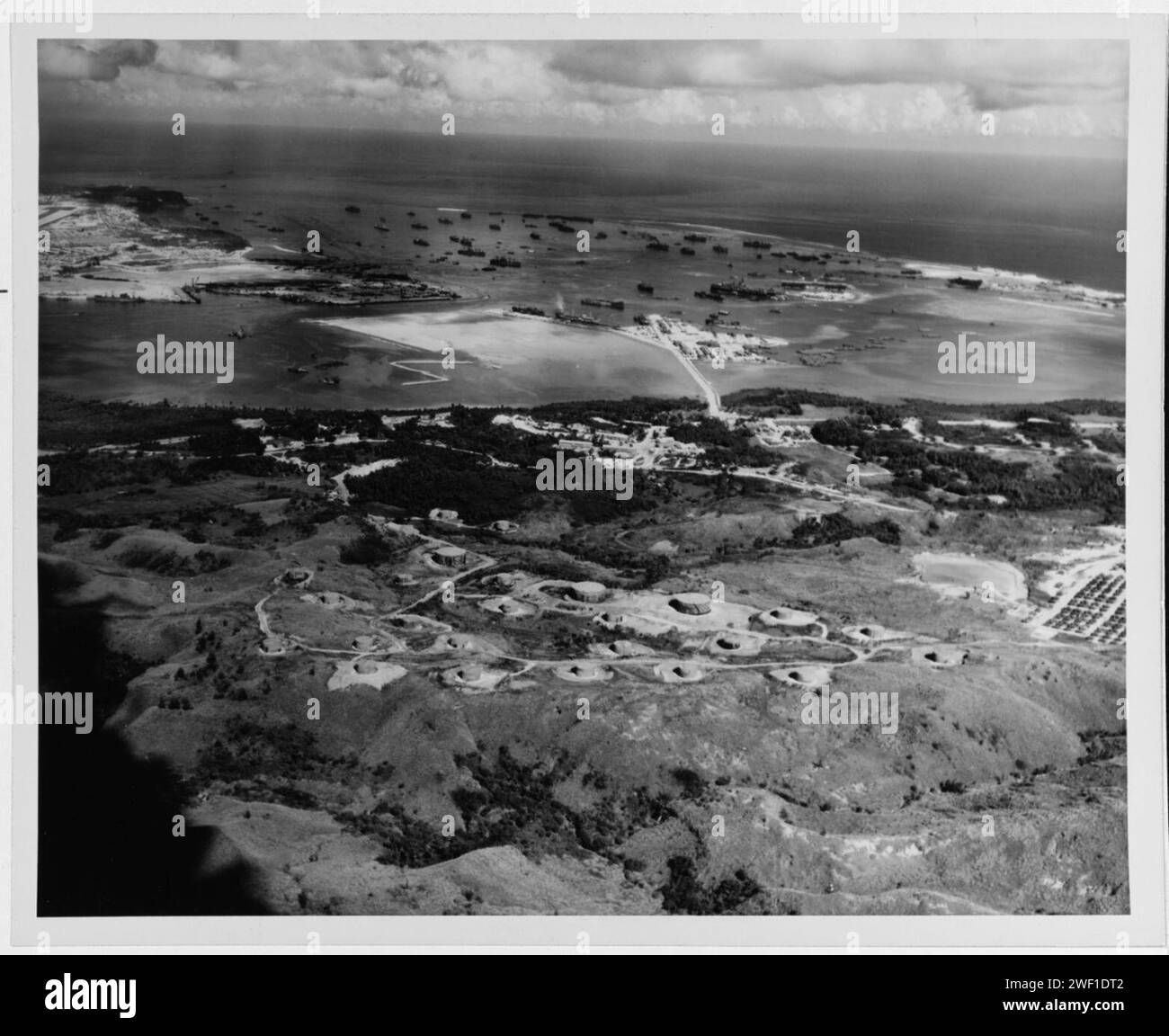 Apra Harbor and Polaris Point in 1945 Stock Photo - Alamy