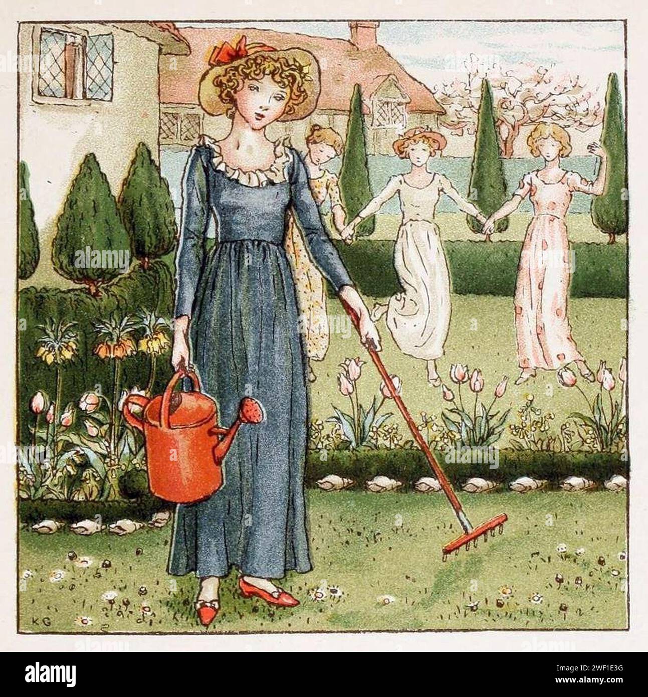 April Baby Mary Mary, Quite Contrary Stock Photo - Alamy