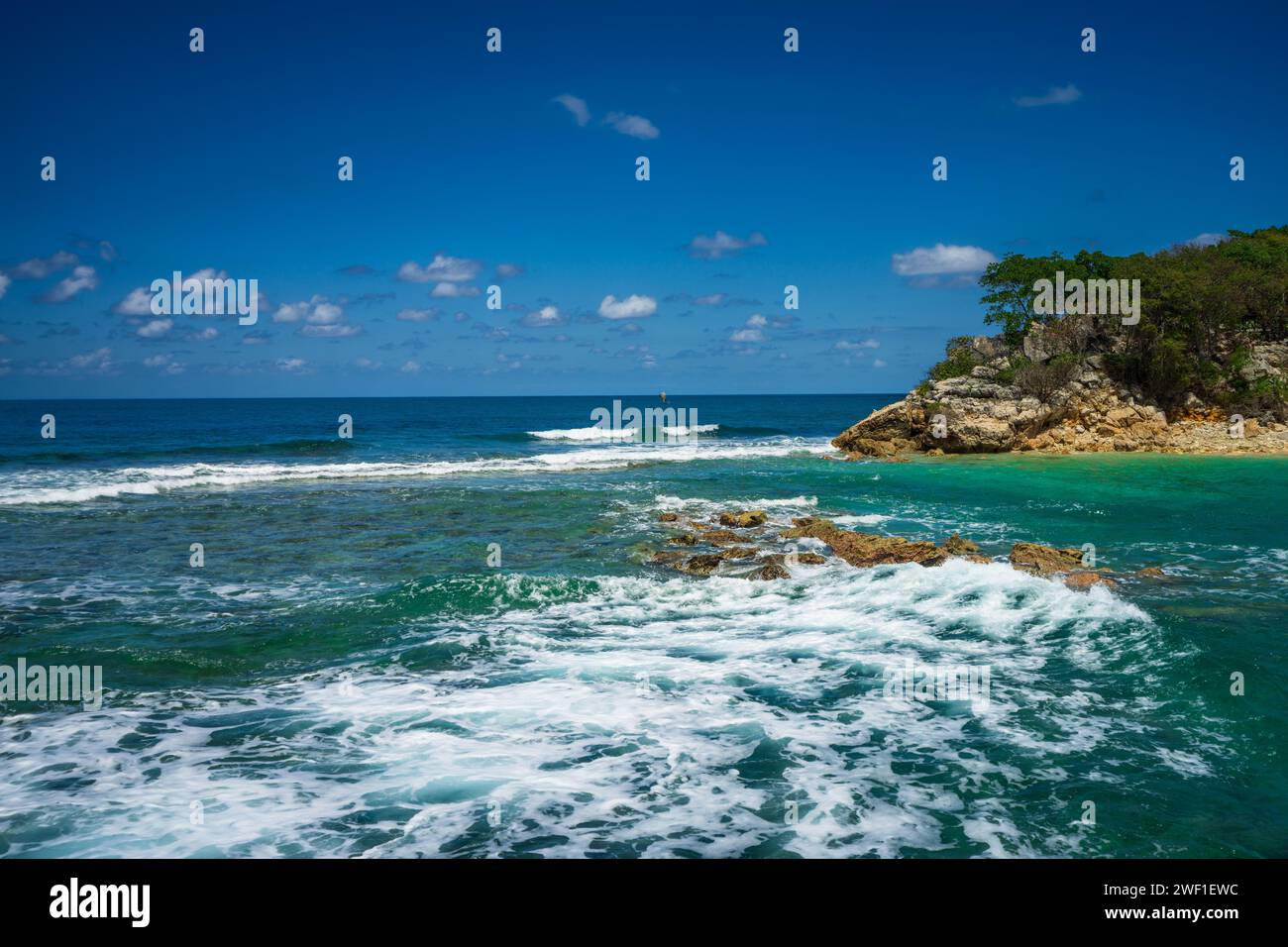 Labadee exotic tropical beach, Haiti, Caribbean Sea Stock Photo - Alamy