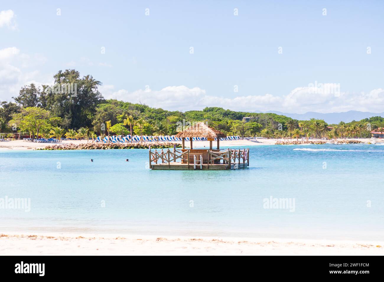 Labadee exotic tropical beach, Haiti, Caribbean Sea Stock Photo - Alamy