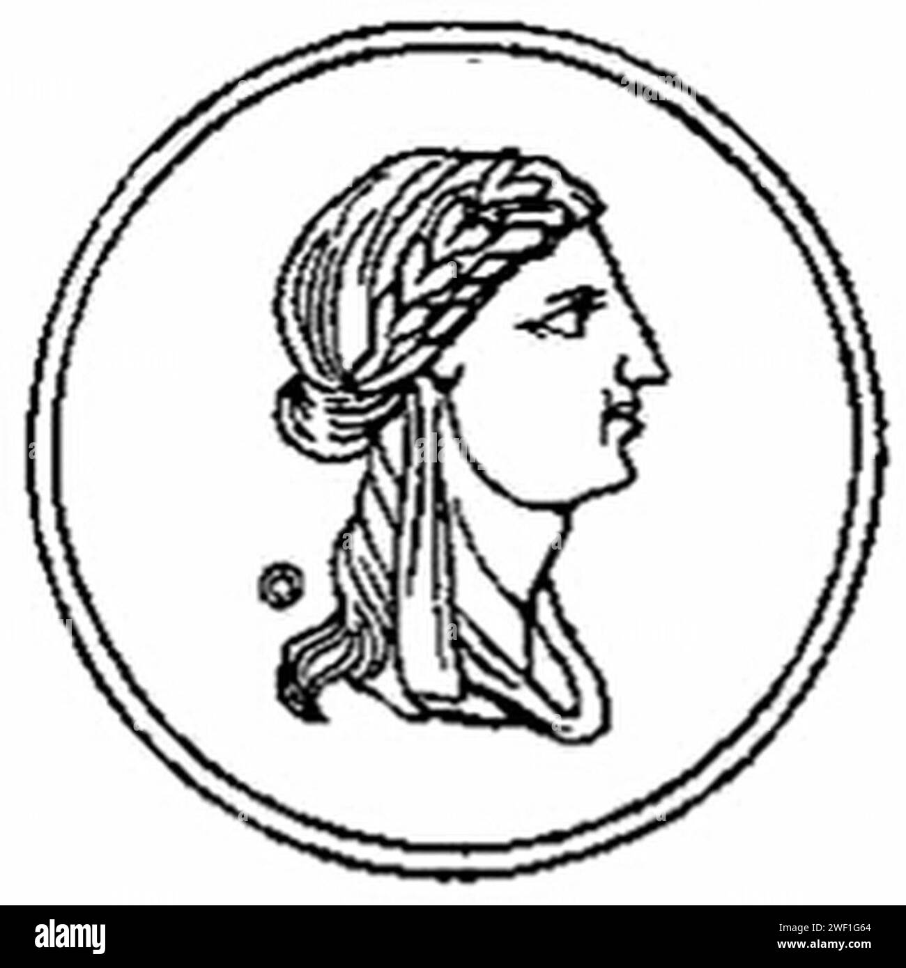 Aratus of Soli - frontispiece medallion 1848 Stock Photo - Alamy