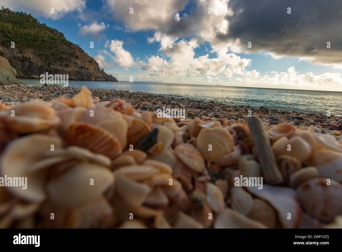 Peaceful beach in Saint Barthélemy (St. Barts, St. Barth) Caribbean ...