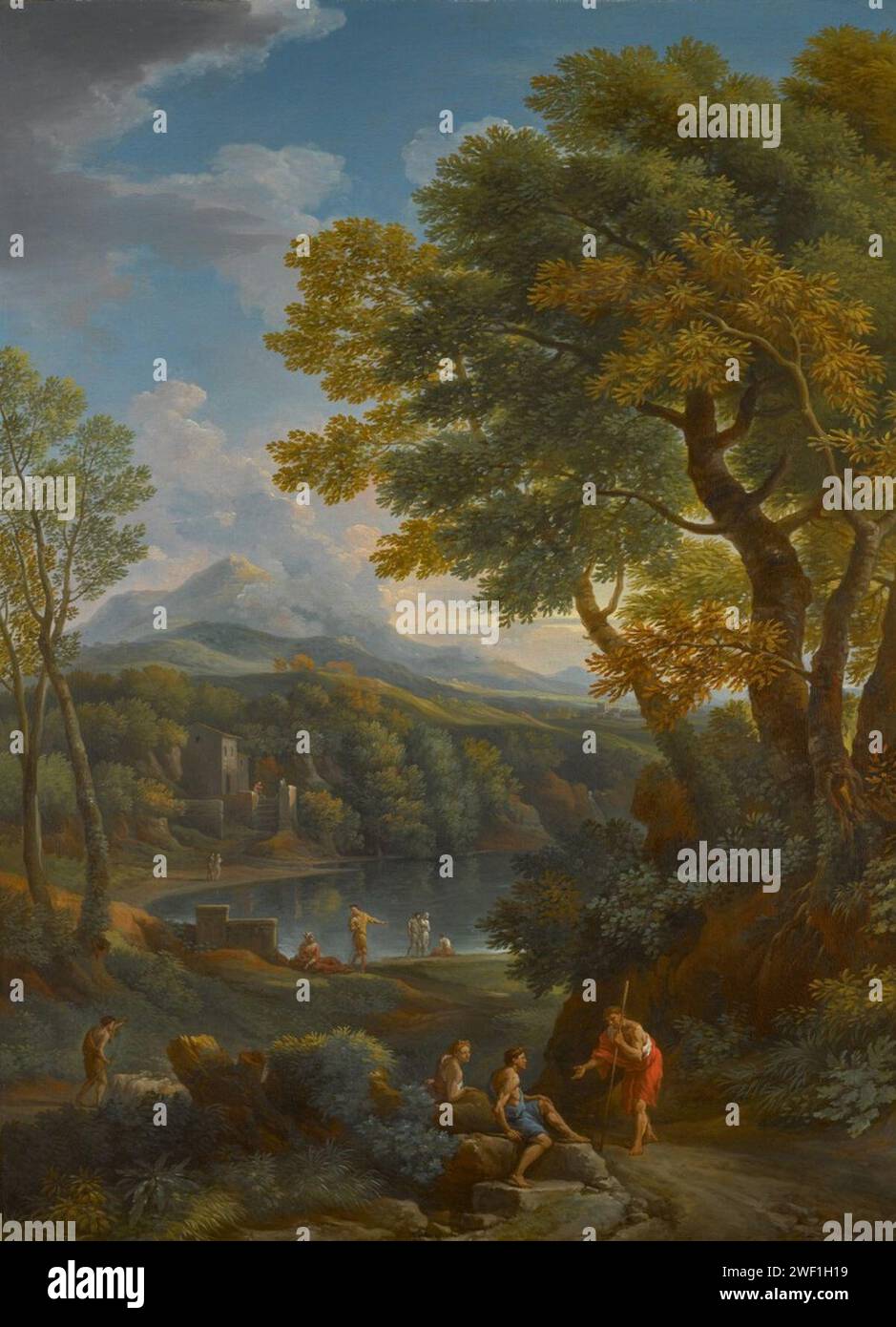 Arcadian landscape with figures hi-res stock photography and images - Alamy