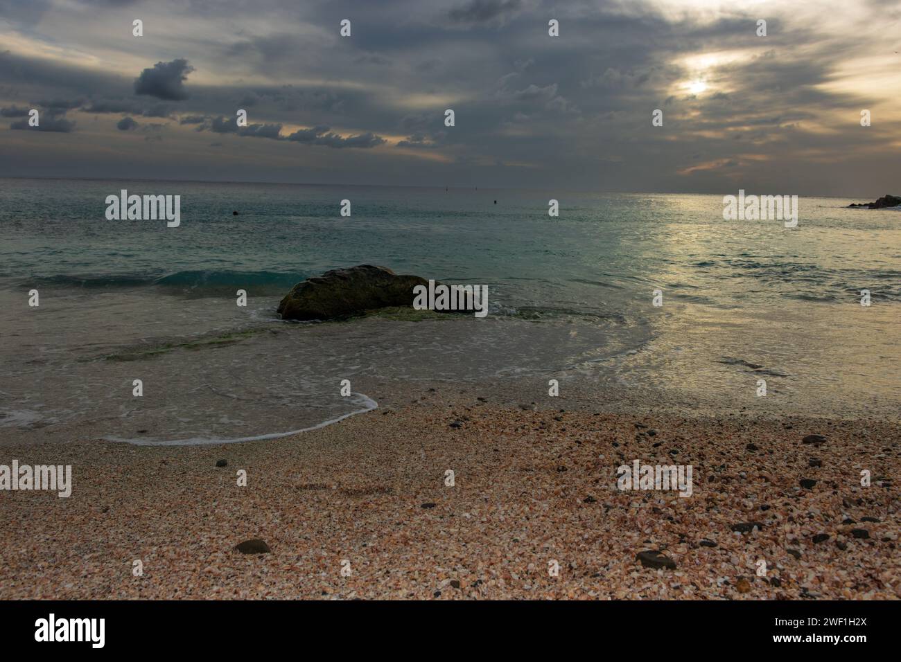Peaceful beach in Saint Barthélemy (St. Barts, St. Barth) Caribbean ...