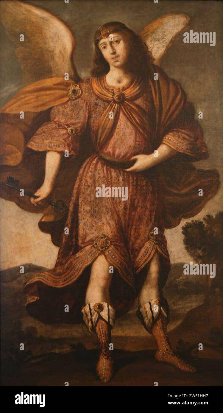 Archangel Raziel (Circle of Francisco de Zurbarán Stock Photo - Alamy