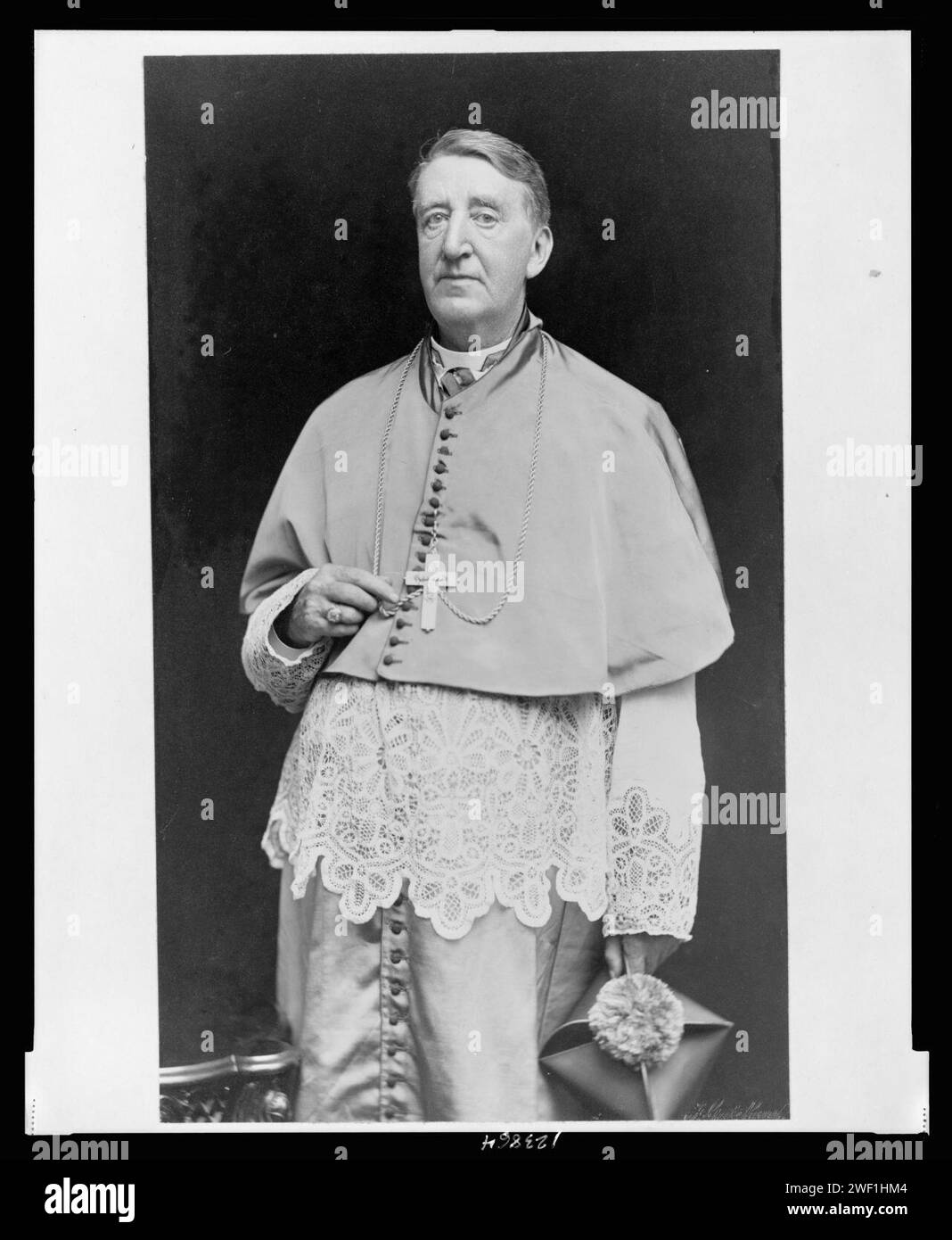 Archbishop Edward Pendergast, three-quarter length portrait, standing ...