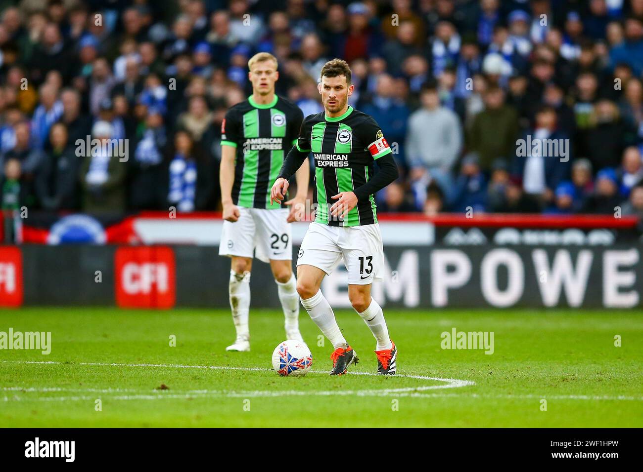 Bramall Lane, Sheffield, England - 27th January 2024 Pascal Gros (13 ...