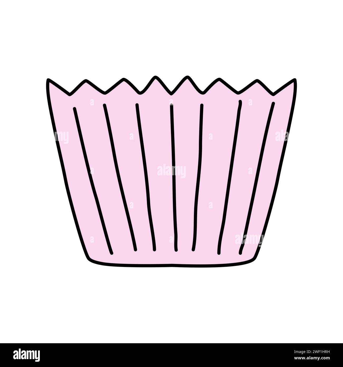 Baking paper cup Stock Vector Images - Alamy