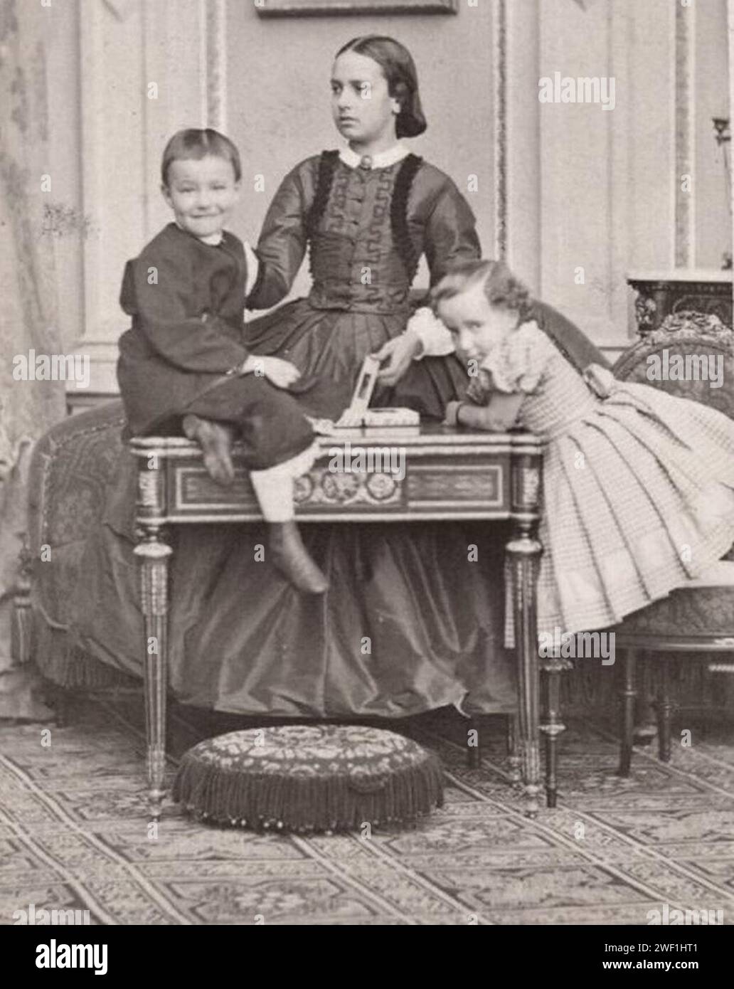 Archduchess Maria Theresa with her half-siblings Stock Photo - Alamy
