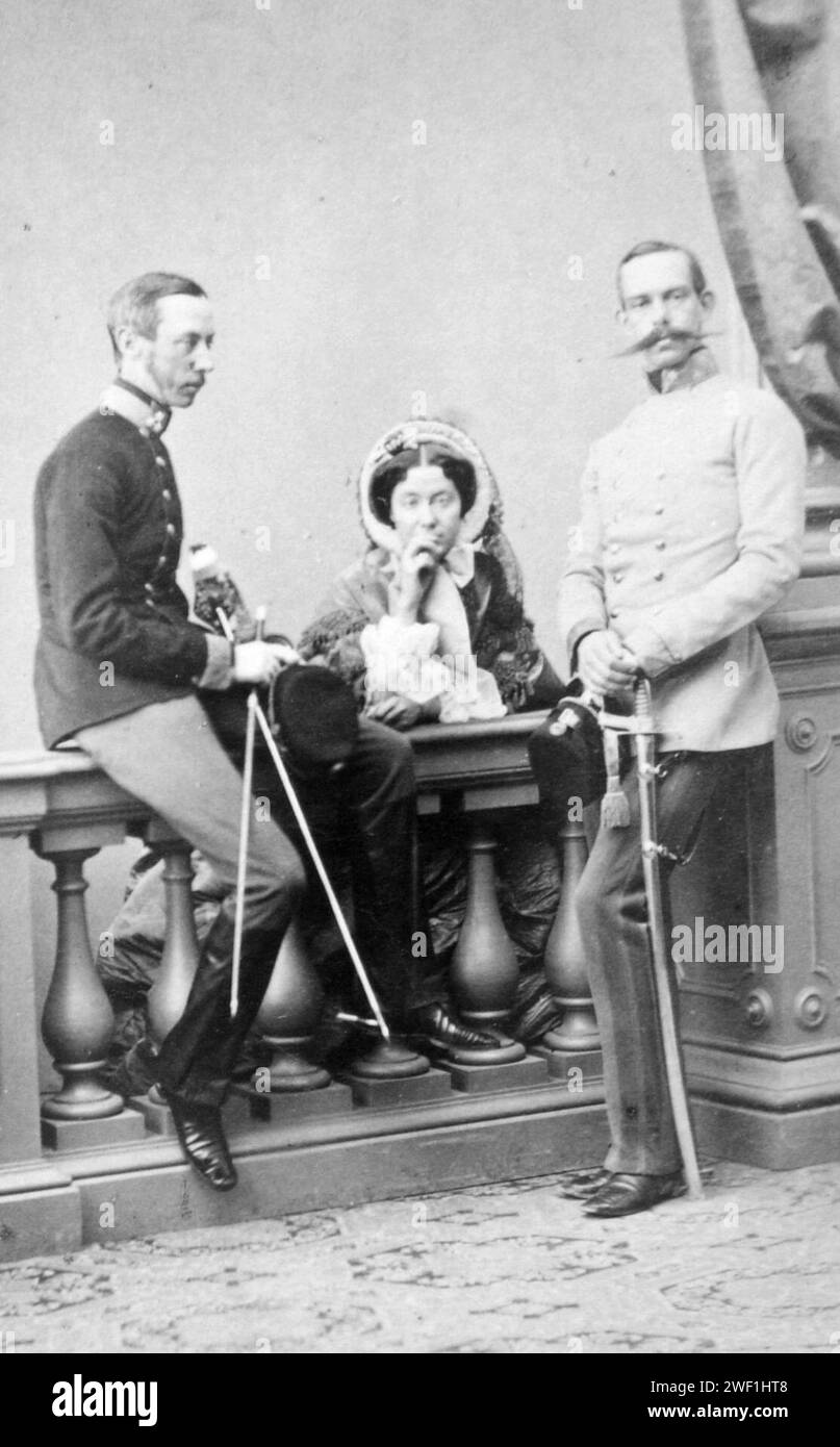 Archduchess Maria Caroline with her brother and husband Stock Photo - Alamy