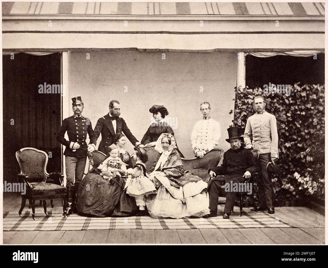 Archduke Franz Karl of Austria (1802-1878) and his family Stock Photo - Alamy