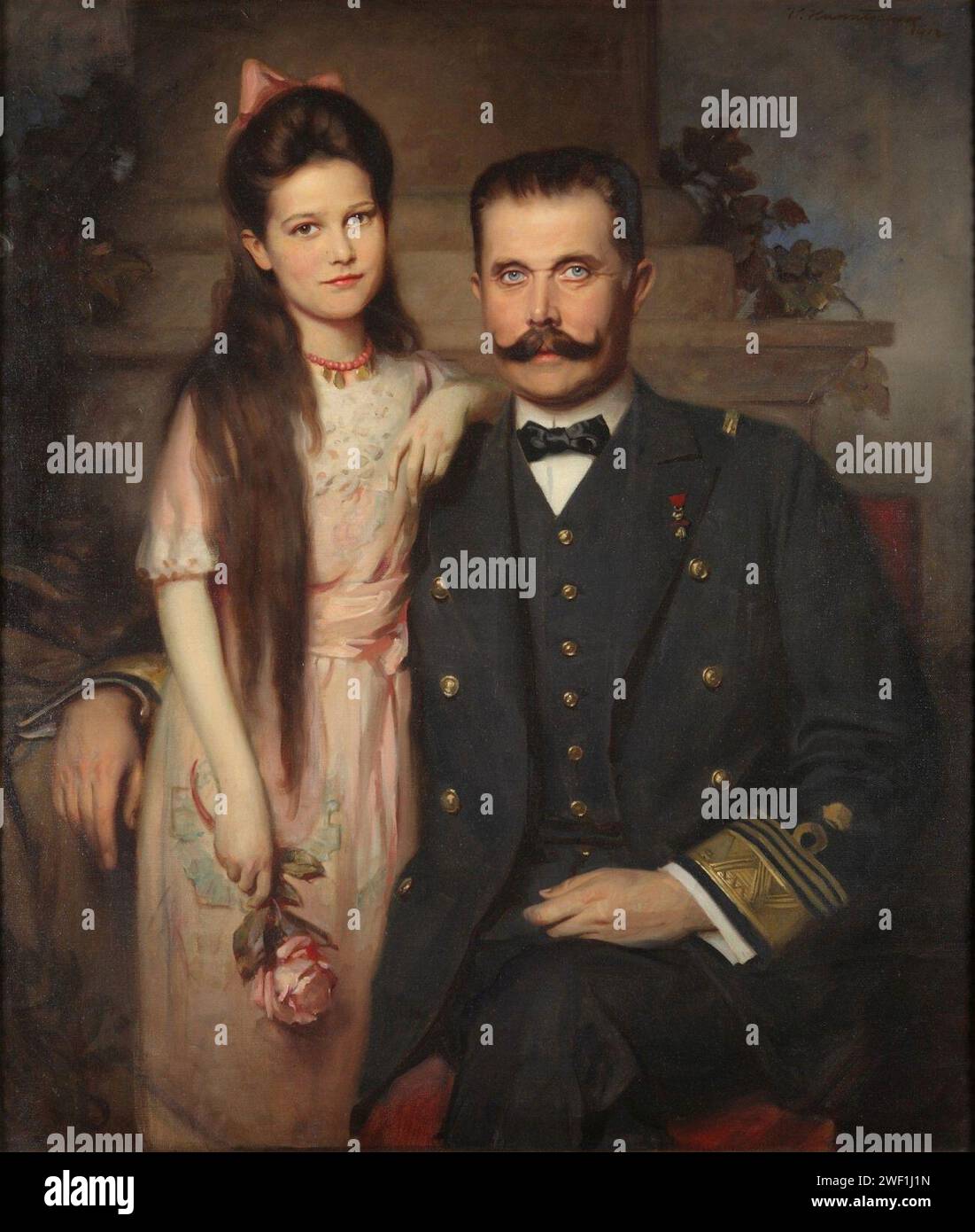 Archduke Franz Ferdinand of Austria and his daughter Sophie Stock Photo - Alamy