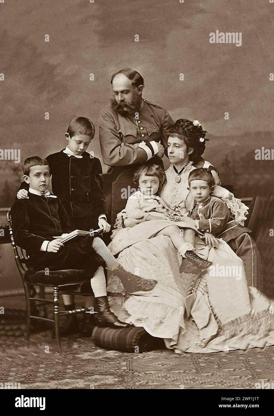 Archduke Karl Ludwig of Austria and his family Stock Photo - Alamy