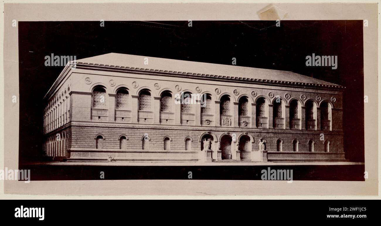 Architect's Model of the McKim Building, Boston Public Library, by ...