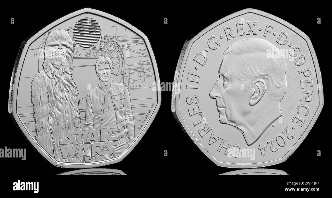 The 4th coin in the Star Wars 50p series is the 2024 50p featuring ...