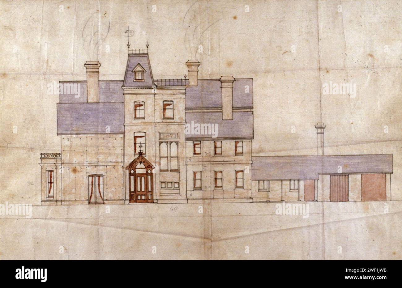 Architectural drawing of The Dell, Grays, Thurrock, Essex by Thomas ...