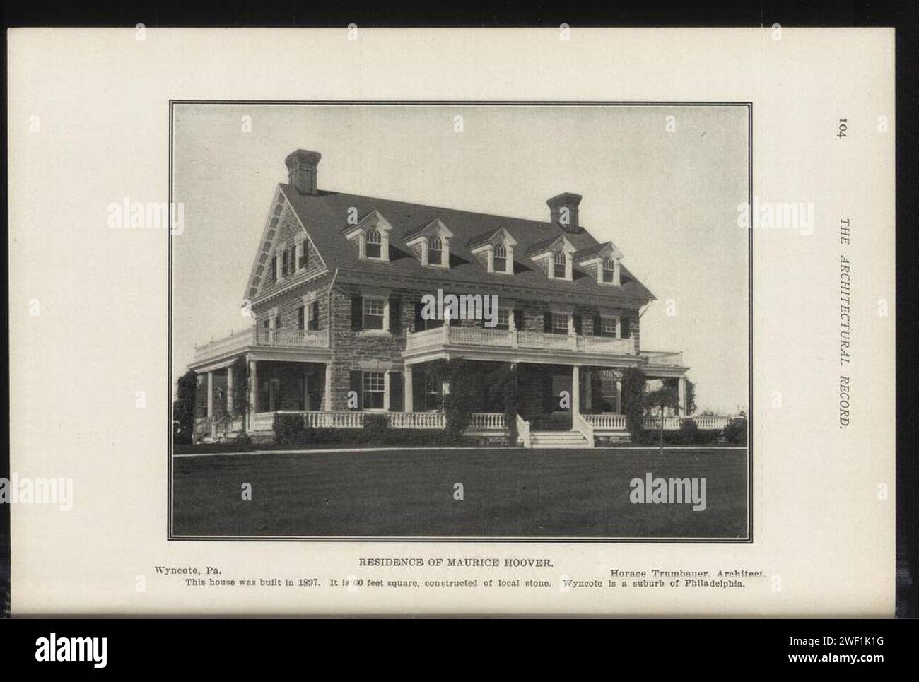 Architectural Record Feb 1904 p.104 Stock Photo - Alamy